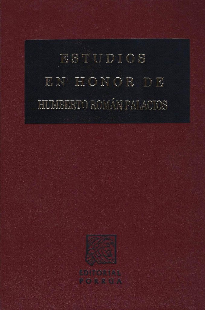 Estudios en Honor de Humberto Román Palacios